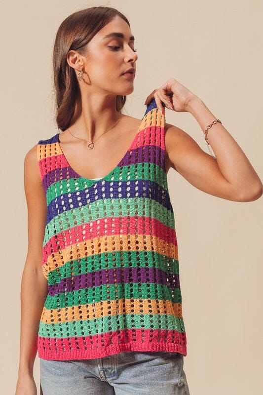 Crochet Rainbow Tank - SNAP-Something New And Pretty