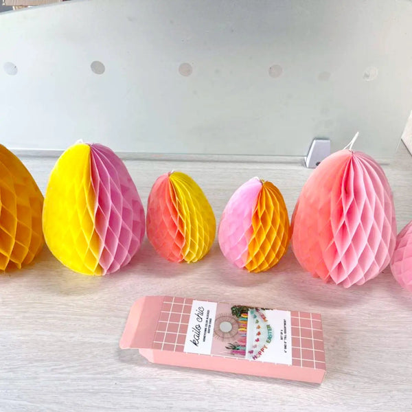 Honeycomb Colorblock Easter Eggs - SNAP-Something New And Pretty