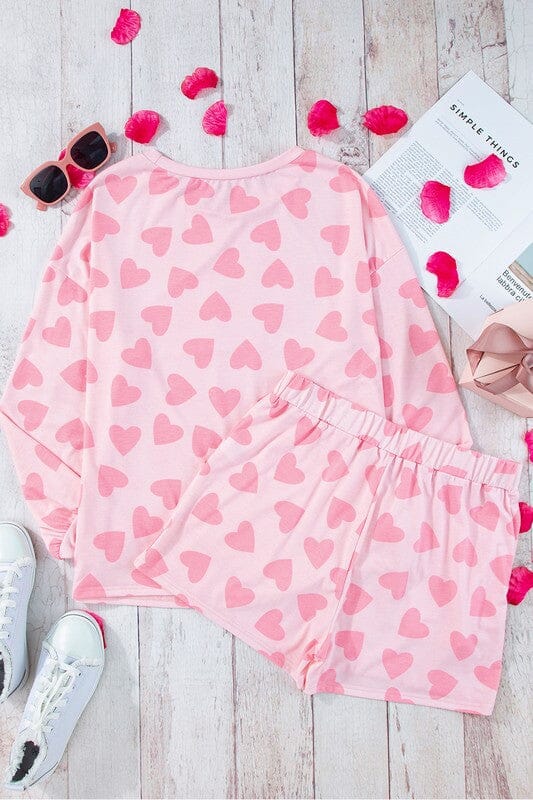 Pink Heart Lounge Set - SNAP-Something New And Pretty