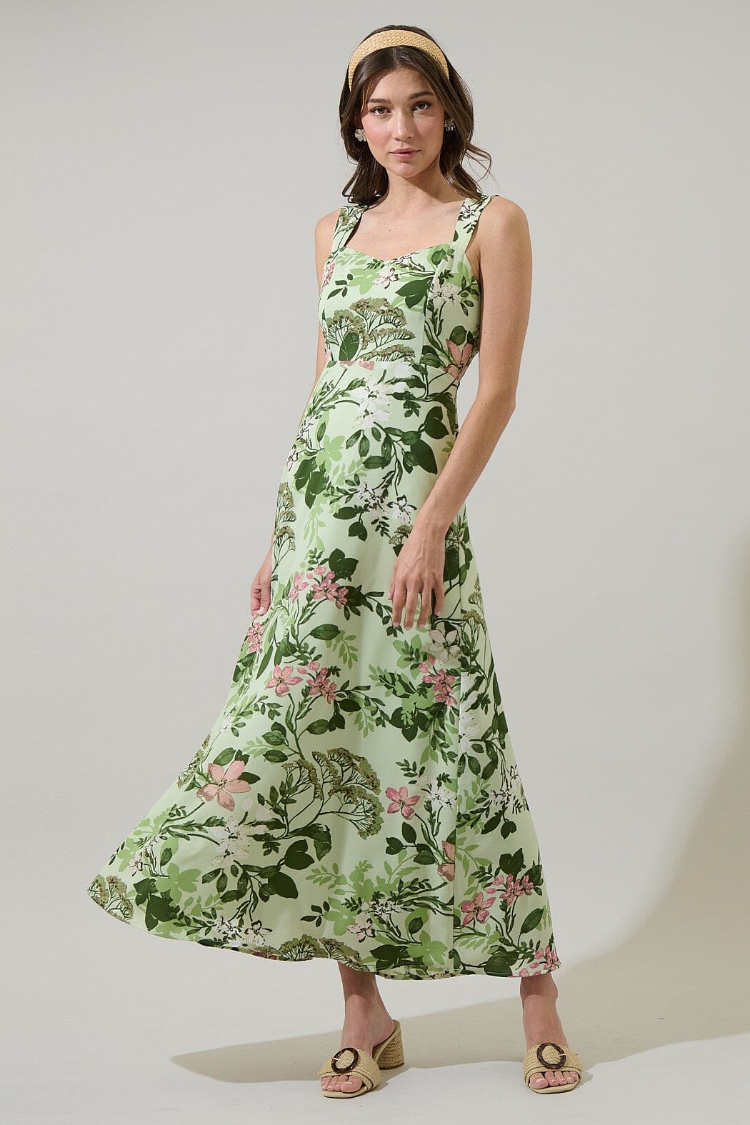 Zane Floral Bary Smocked Maxi Dress – SNAP-Something New And Pretty