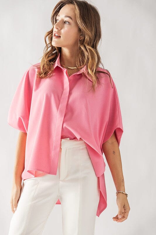 Hidden Placket Shirt - SNAP-Something New And Pretty