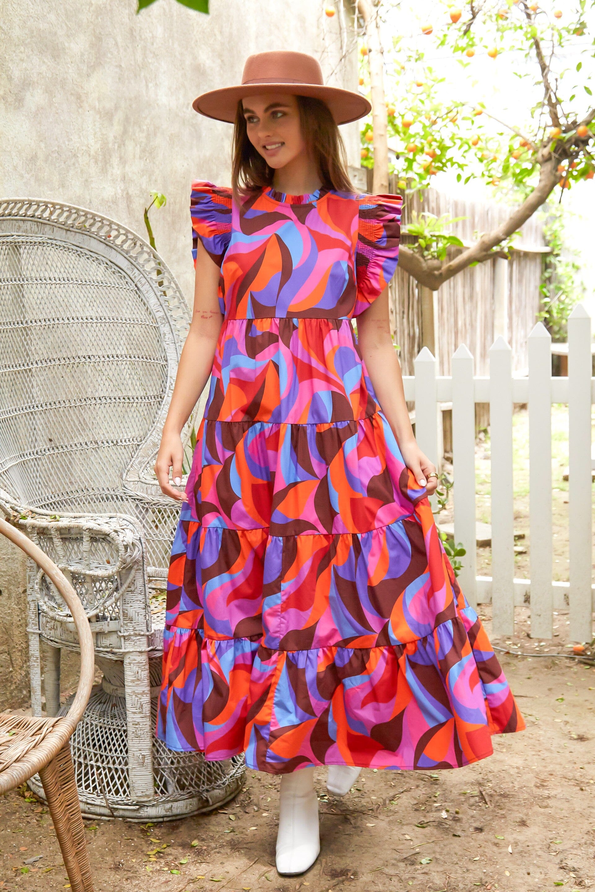 Multicolor Tiered Maxi Dress – SNAP-Something New And Pretty