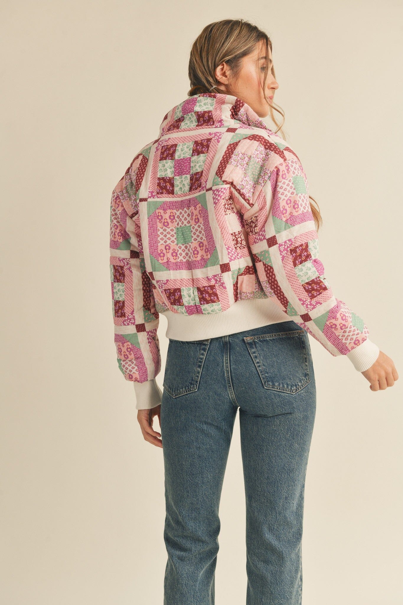 Patchwork Puff Jacket – SNAP-Something New And Pretty