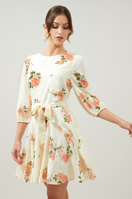 Rose Godet Dress - SNAP-Something New And Pretty