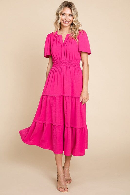 Split Neck Midi – SNAP-Something New And Pretty